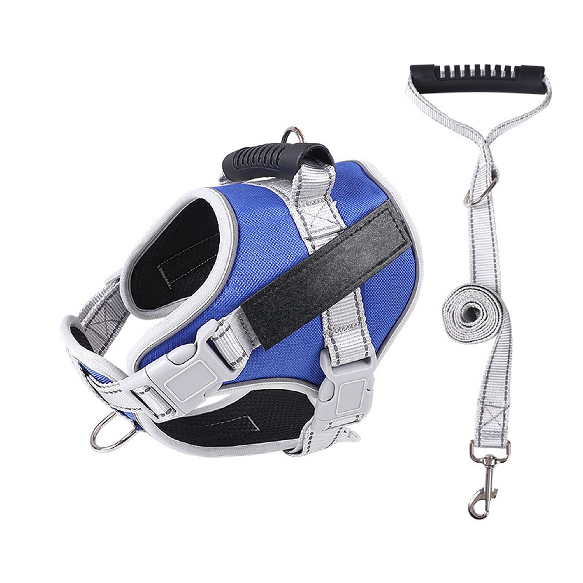 Petville Pet Chest Harness ， Reflective Oxford Vest Harness with Handle ...