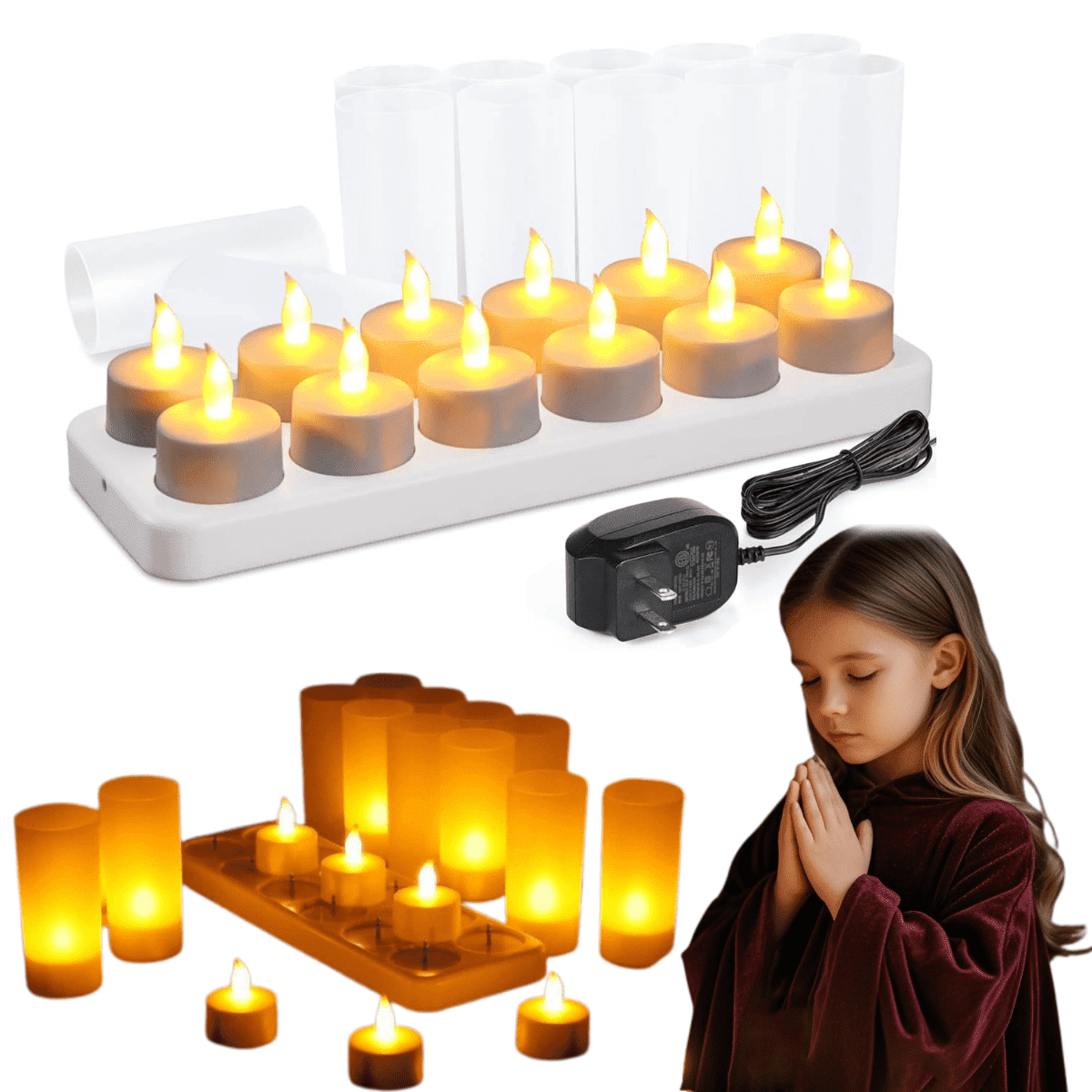 Rechargeable Candles Restaurant