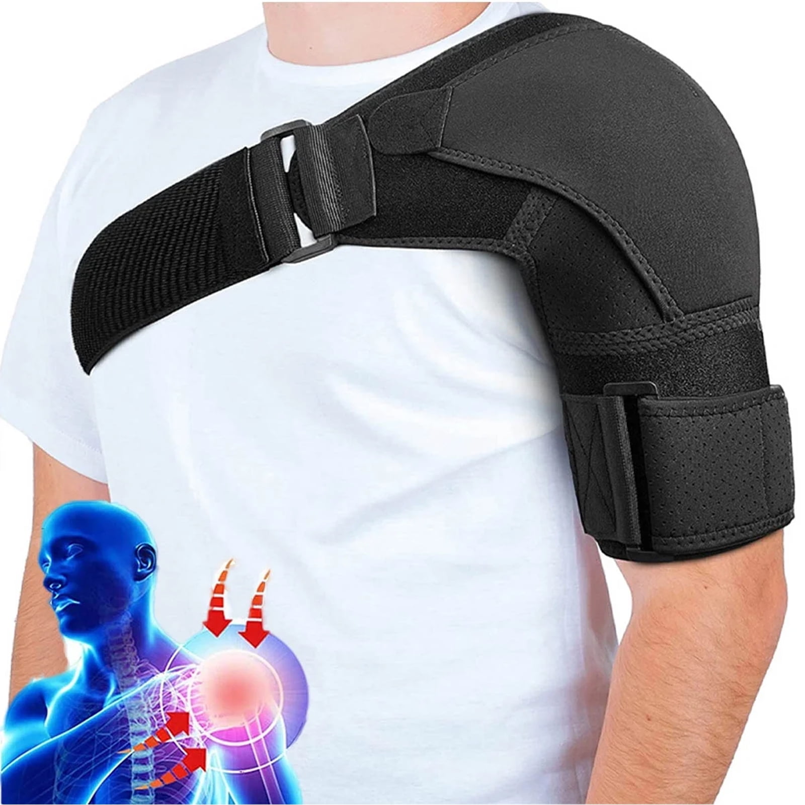 Petyoung Shoulder Brace,Both Left and Right Arm,Pain Relief Torn ...