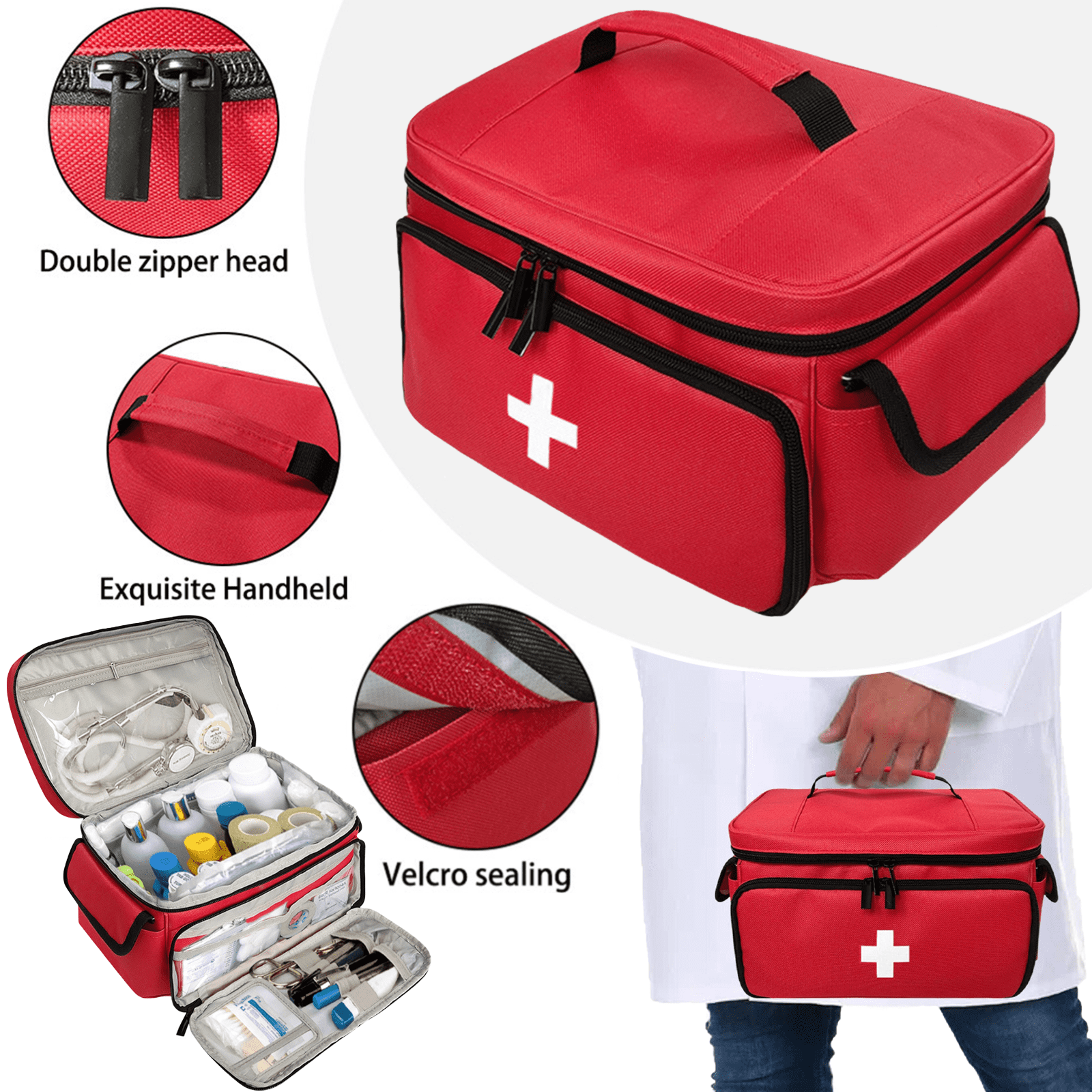 Petyoung Travel Medicine Bag Organizer,Medicine Organizer Empty,Pill ...