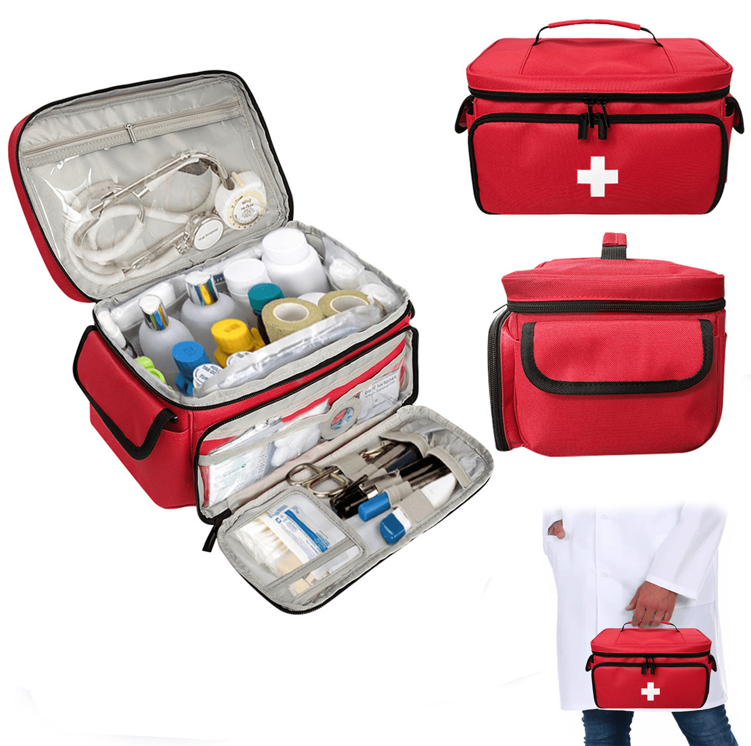 Petyoung medicine bag for traveling,Medicine Organizer,Pill Bottle ...