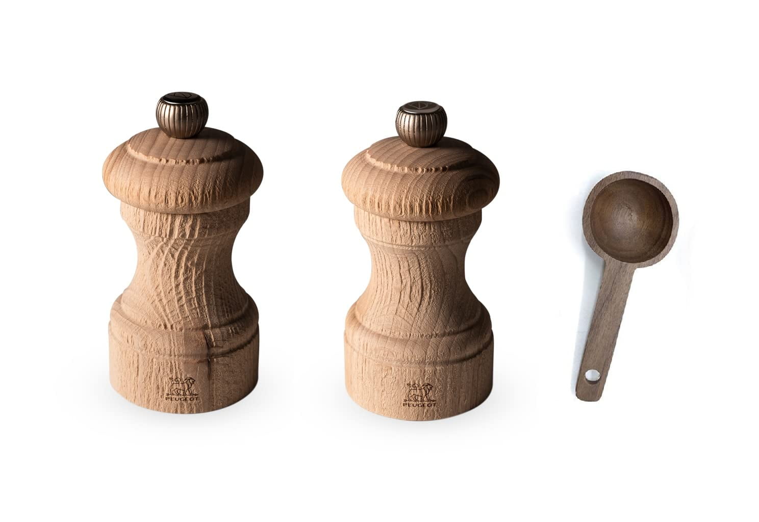 Peugeot Bistro Nature 4 Inch Salt & Pepper Mills Gift Set- With Wooden ...
