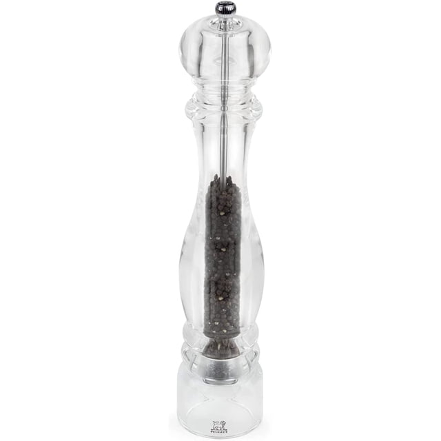 Peugeot Nancy Pepper Mill Acrylic, 15-Inch, Clear - Walmart.com