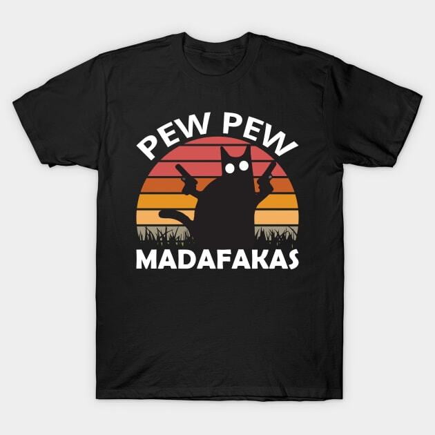 Pew Pew Cat Gaming Cat Made in Australia T-Shirt S-5XL - Walmart.com