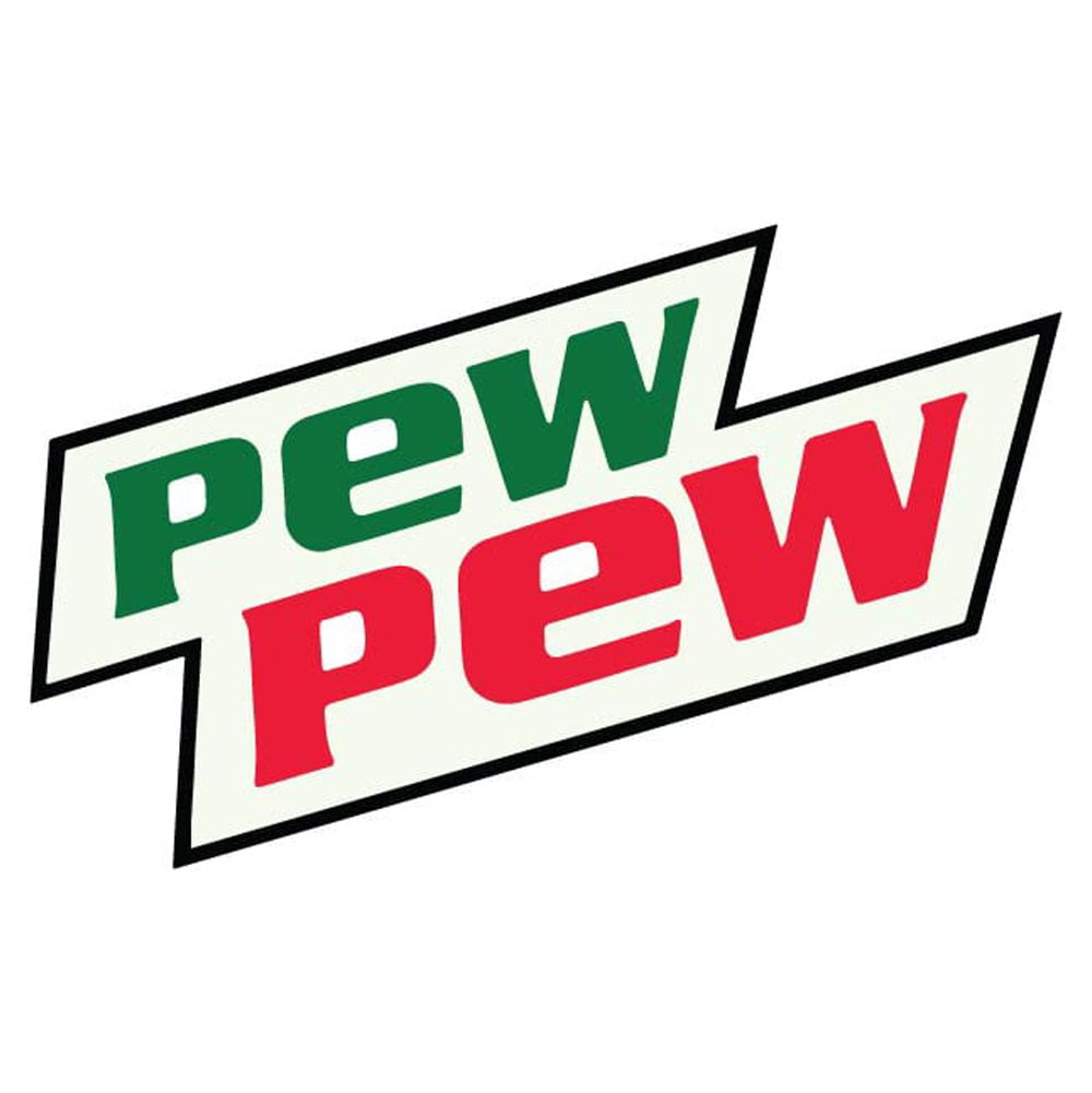 Pew Pew Mountain Dew Vinyl Sticker Decal (2.5" x 4") | Peel & Stick ...