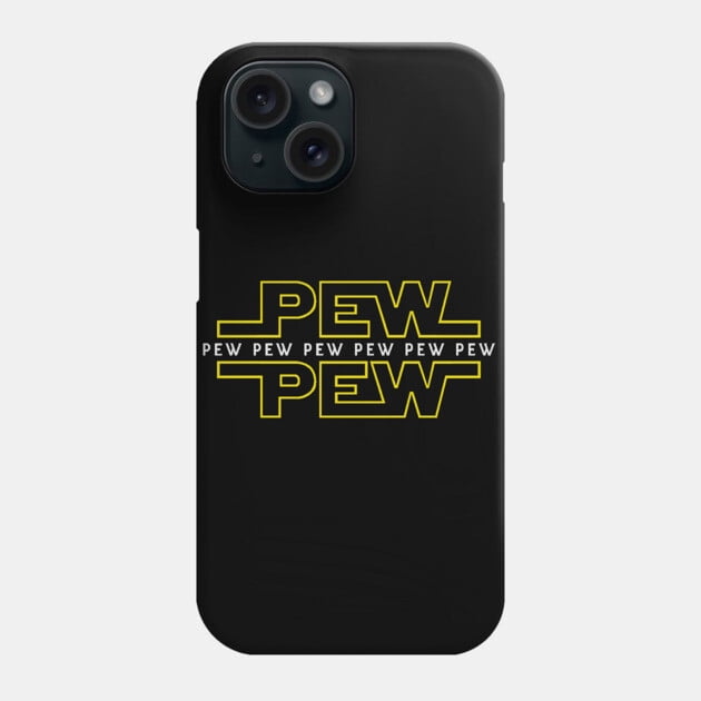 Pew Pew v2 Protective Cover for iPhone 11–17 Pro Max Funny Retro Style ...