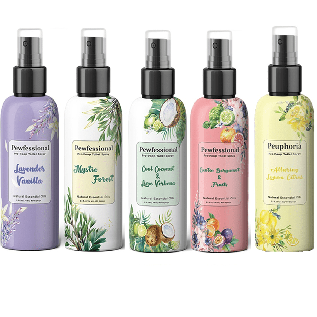 Pewfessional Pre-Poop Toilet Spray, Bathroom Deodorizer, Odor Freshener ...