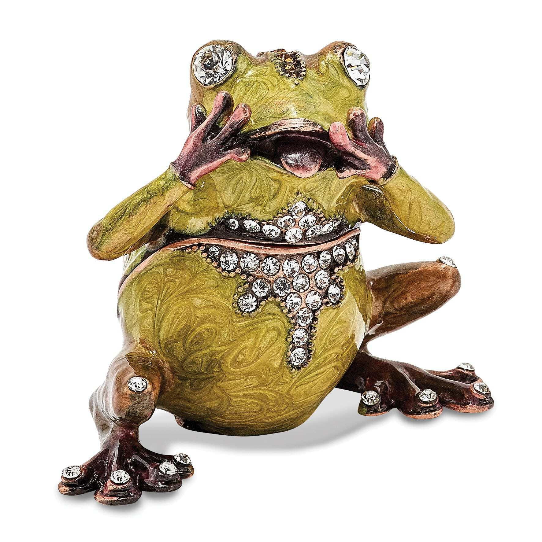 Pewter Enamel Oh My Frog Trinket Box - Walmart.com