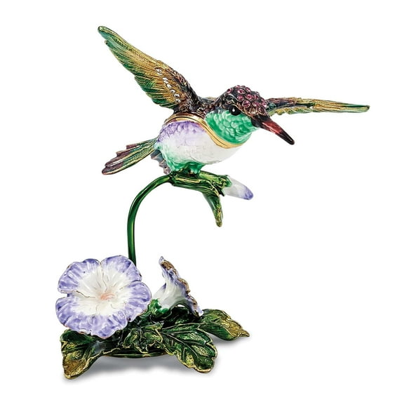 Pewter Flying Hummingbird Trinket Box - Walmart.com