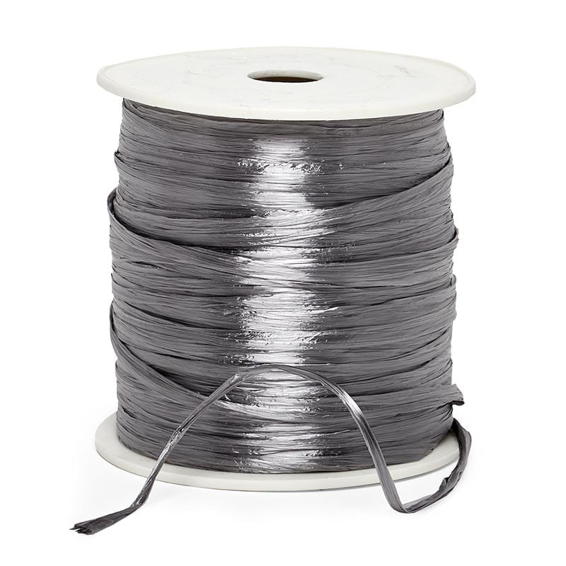 Pewter Pearlized Raffia Ribbon 1/4" X 100 Yards by Paper Mart - Walmart.com