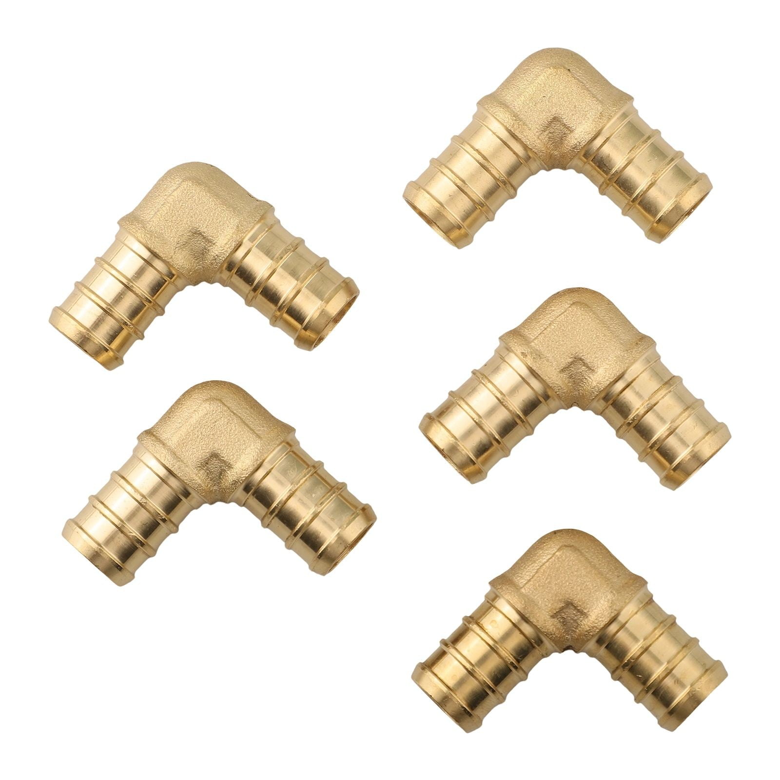 Pex Fittings,Elbow 90 Degree, Brass Crimp Fittings, for Pex Tubing Pipe ...