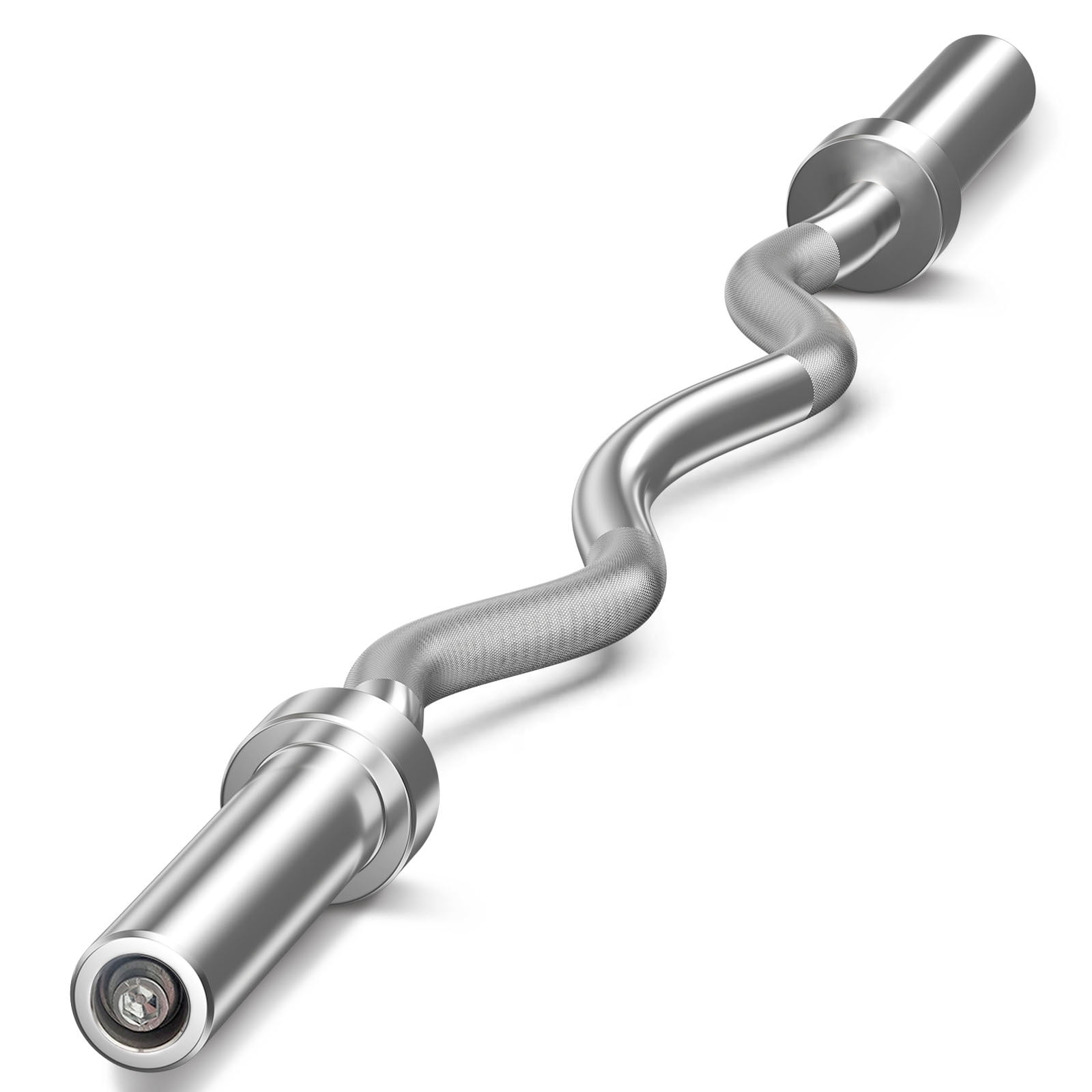 PexFix 47 " Solid Steel Coil Rod Barbell Standard Weight Bar Thread Non ...