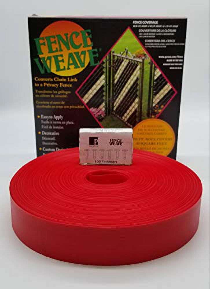 Pexco Brand Fence Weave 250' Roll - Stop Sign Red - Made in The USA ...
