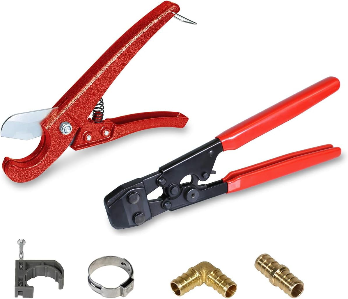 Pexflow Starter Kit For 1/2-In Pex With Crimper & Cutter Tools - Set ...