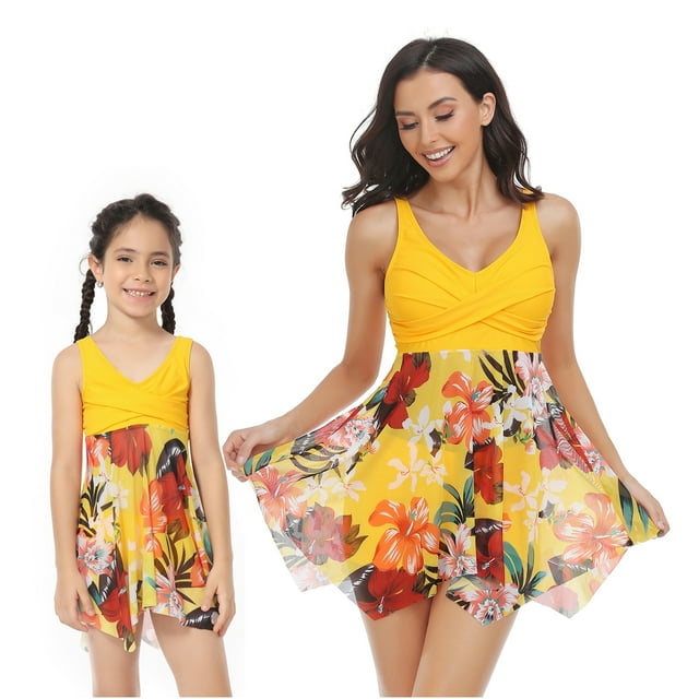 Peyakidsaa Family Matching Swimsuit Beach Bikini Sets Swimwear Swimming ...