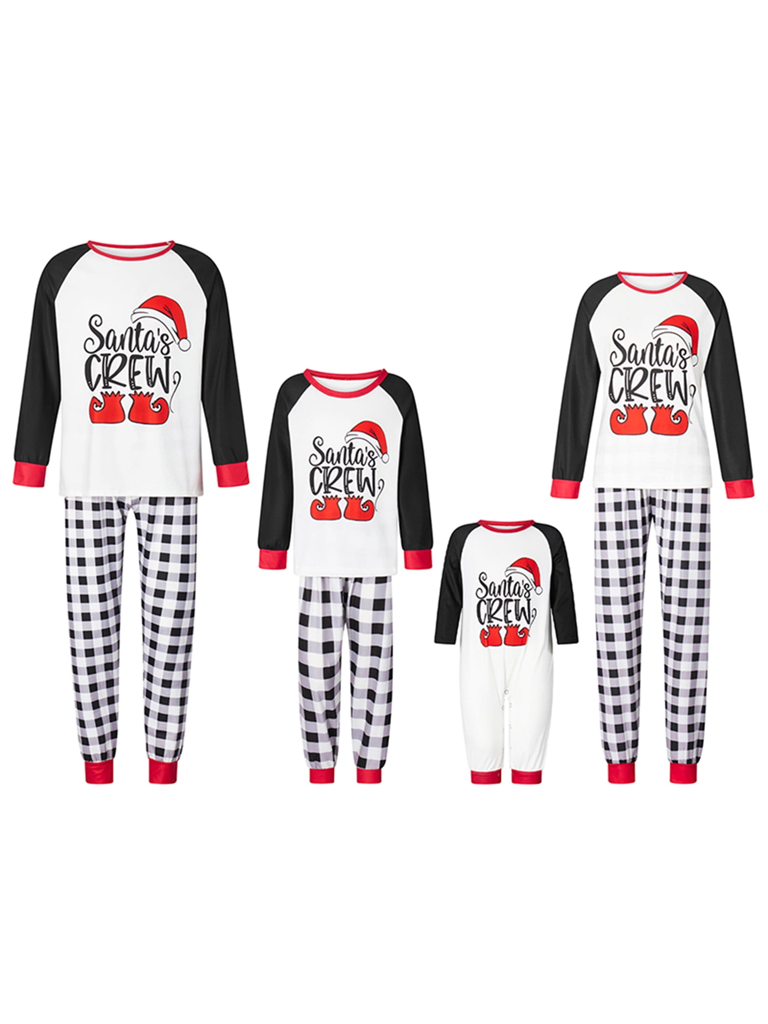 Peyakidsaa Matching Family Pajamas Sets Christmas PJ's with Letter and ...