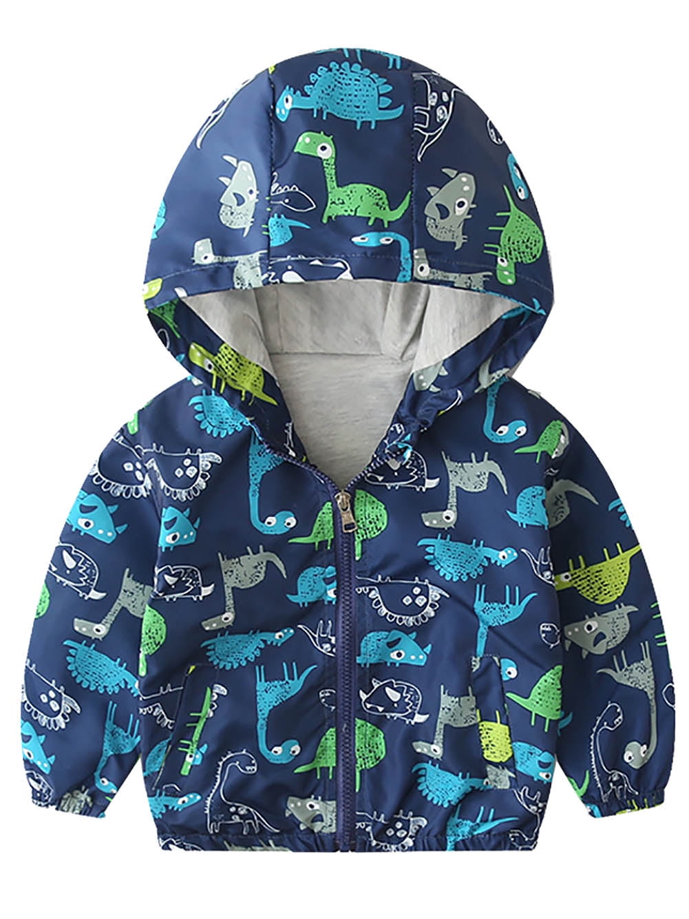 Peyan Kids Baby Boy Dinosaur Clothes Waterproof Windbreak Hooded Coat ...