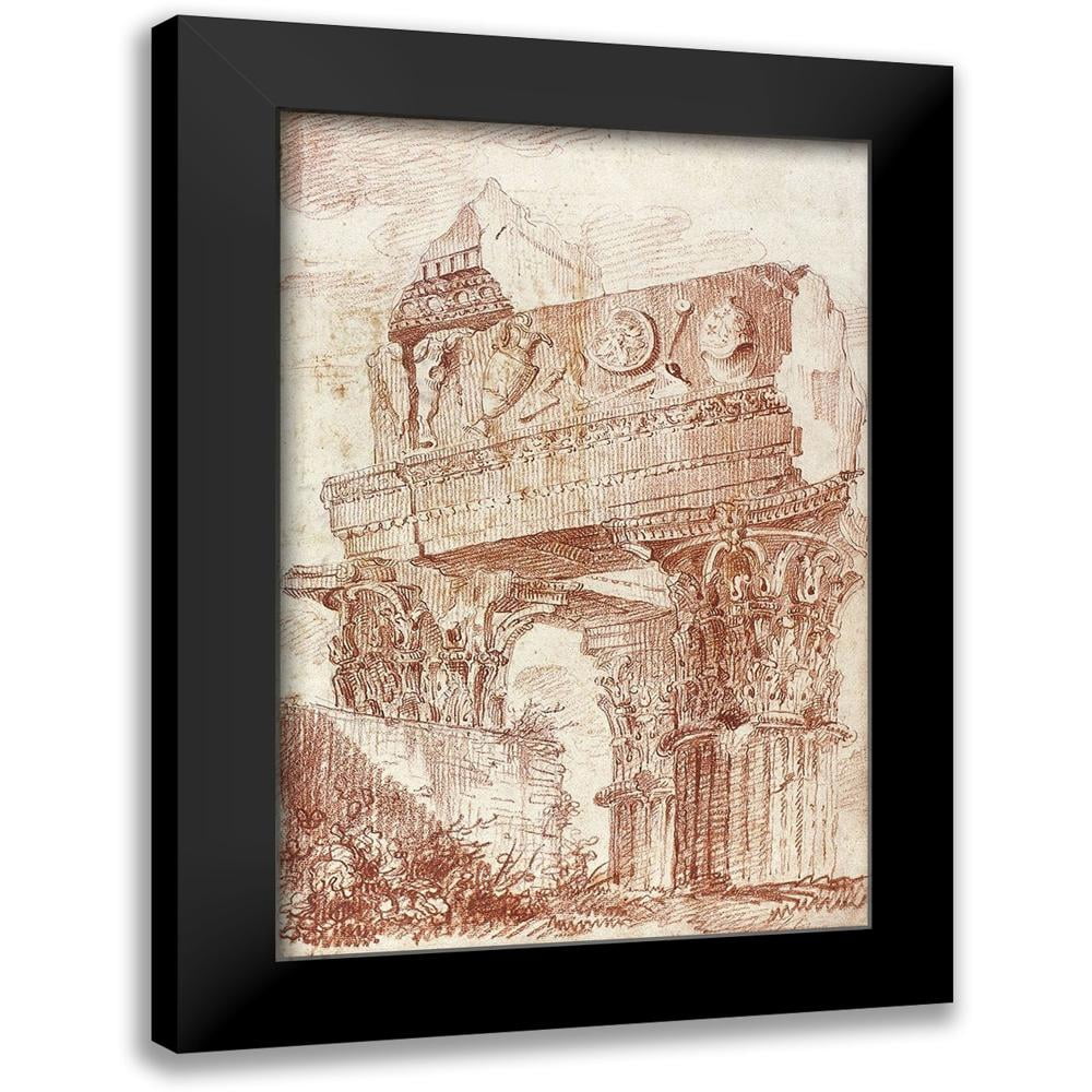Peyre, Marie-Joseph 17x24 Black Modern Framed Museum Art Print Titled ...
