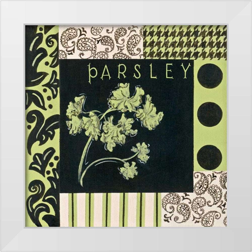 Peyton, Hanna 26x26 White Modern Wood Framed Museum Art Print Titled - Herbal Zest II - Walmart.com