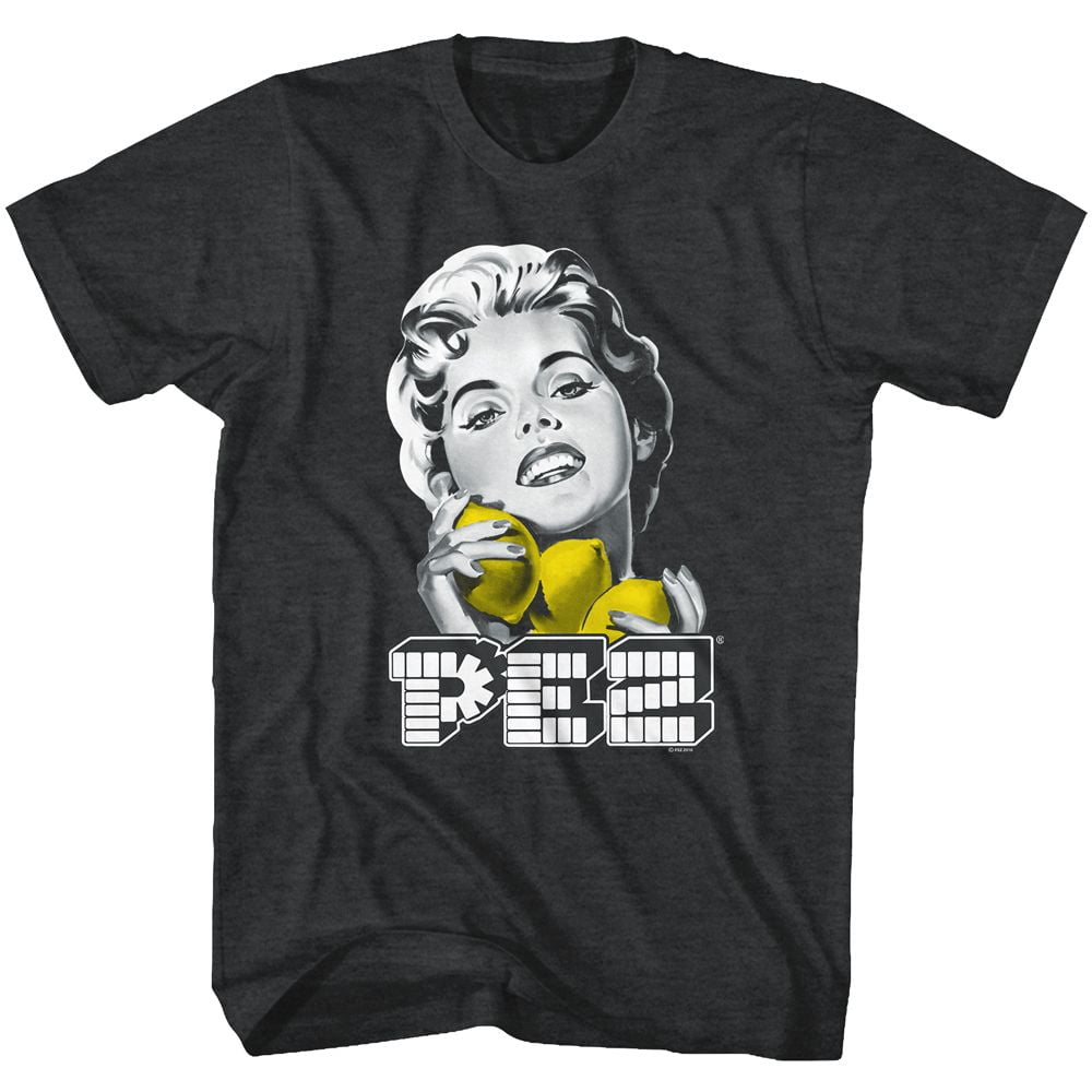 Pez Lemon Pez Black Heather Adult T-Shirt 6Xl - Walmart.com
