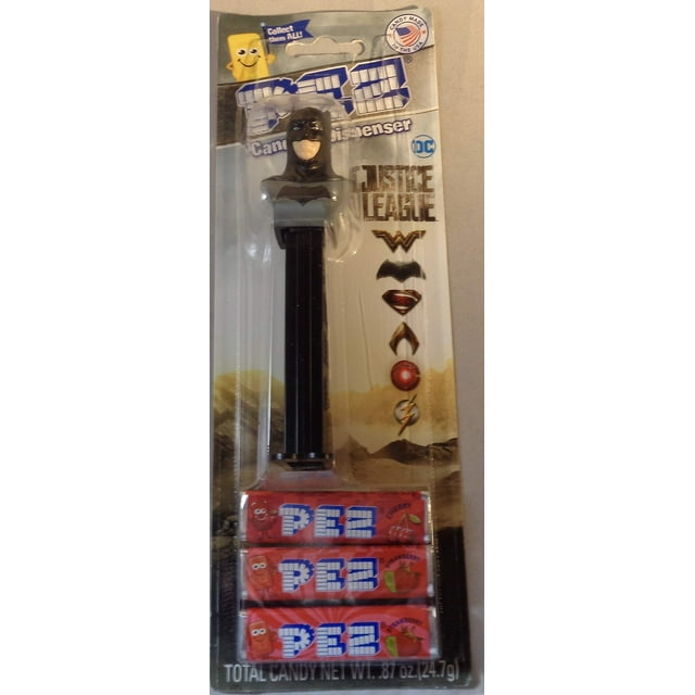 Pez Candy Dc Justice League Batman: Dispenser With 2 Candy Packs ...