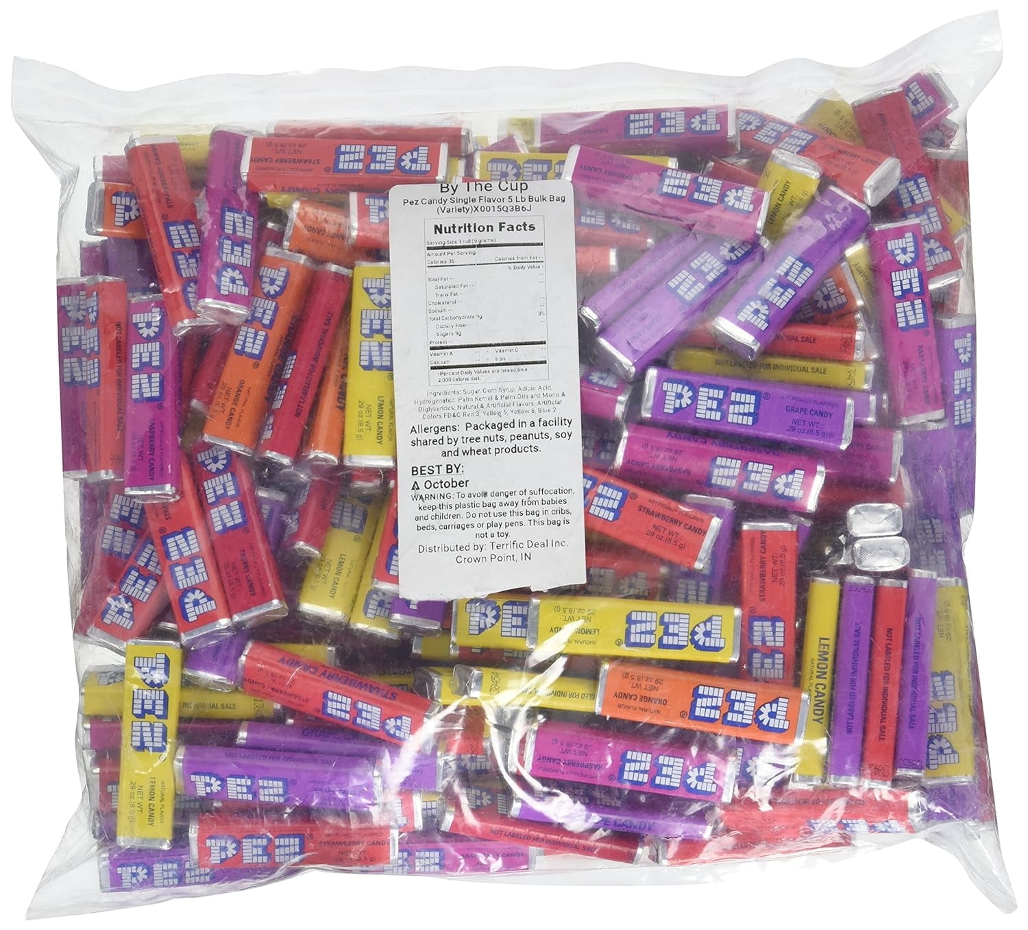 Free Shipping! PEZ Bulk Assorted Flavors Refill Rolls 5 lb Candy Refill ...