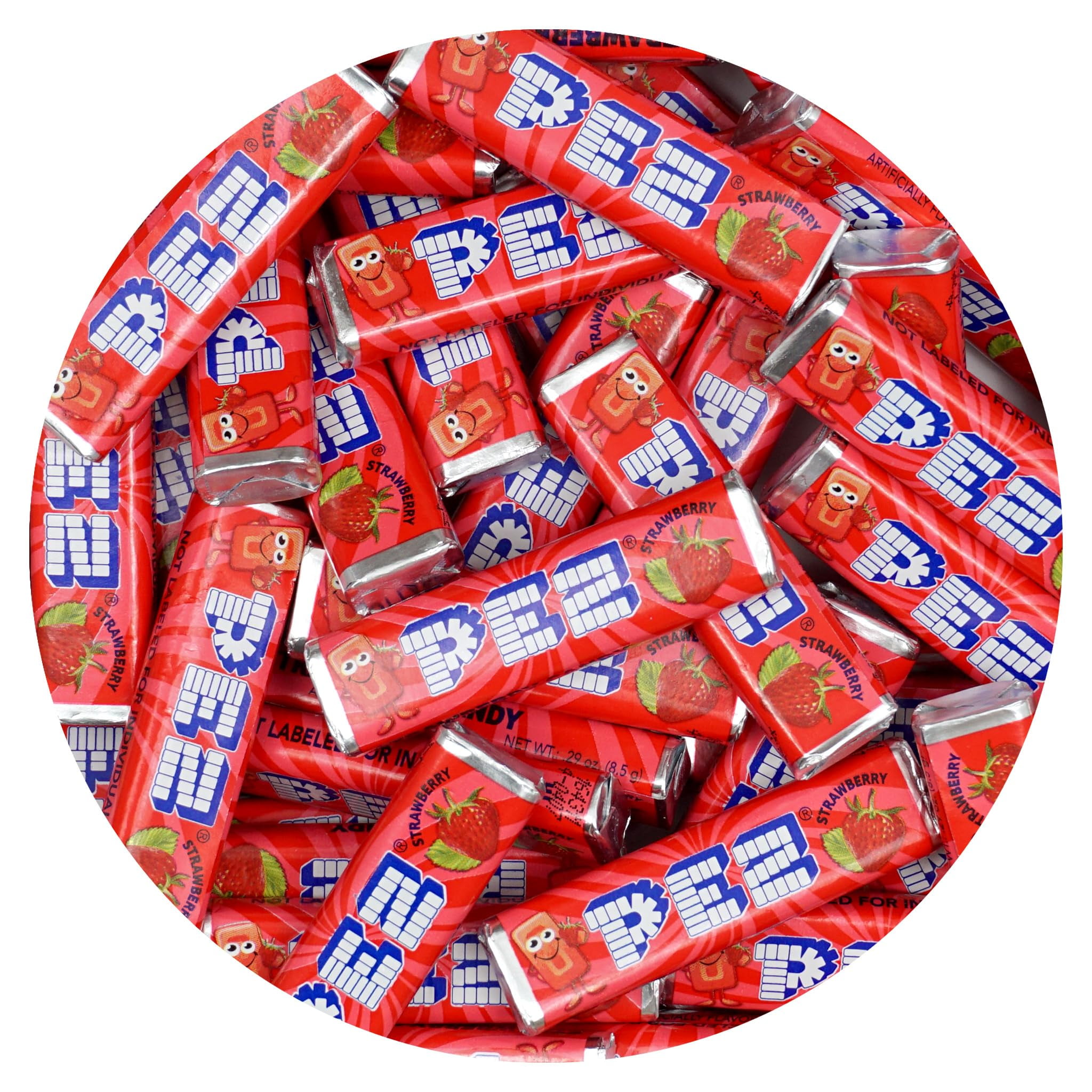 Pez Candy Refills, Strawberry Flavor, 1 Pound Bulk Bag (Approx. 40 ...