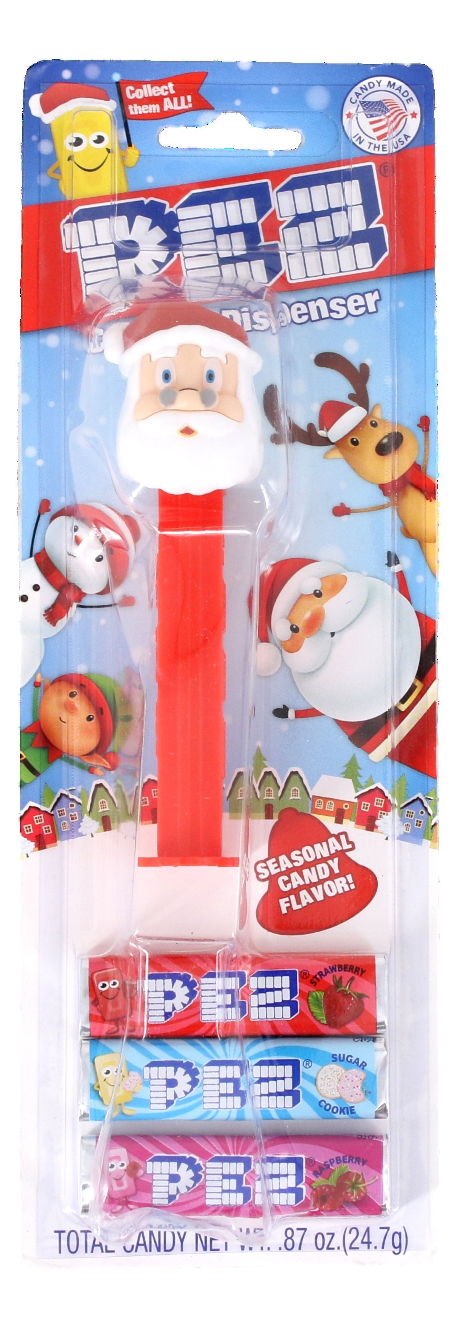 Pez Christmas Holiday Candy Dispenser: Santa Claus with Candy Refills ...