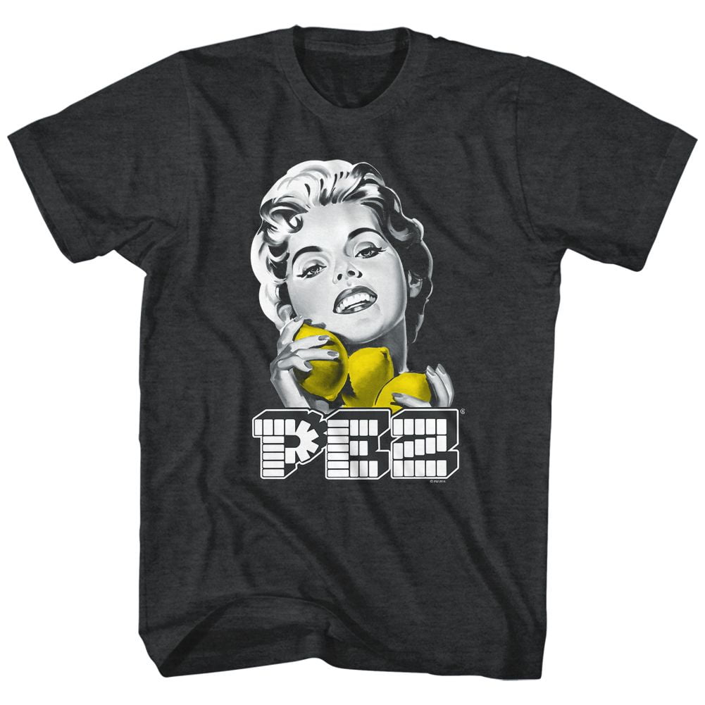 Pez Lemon Pez Black Heather Adult T-Shirt 5Xl - Walmart.com