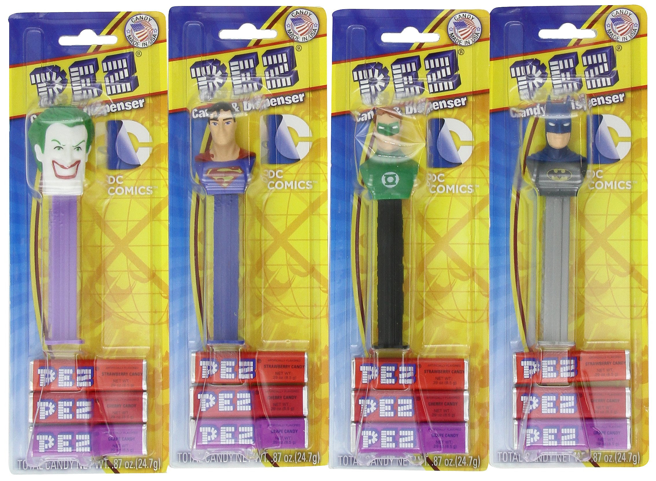 Pez Dc Comic Justice League, 0.87 Ounce (Pack Of 12),Assorted ...