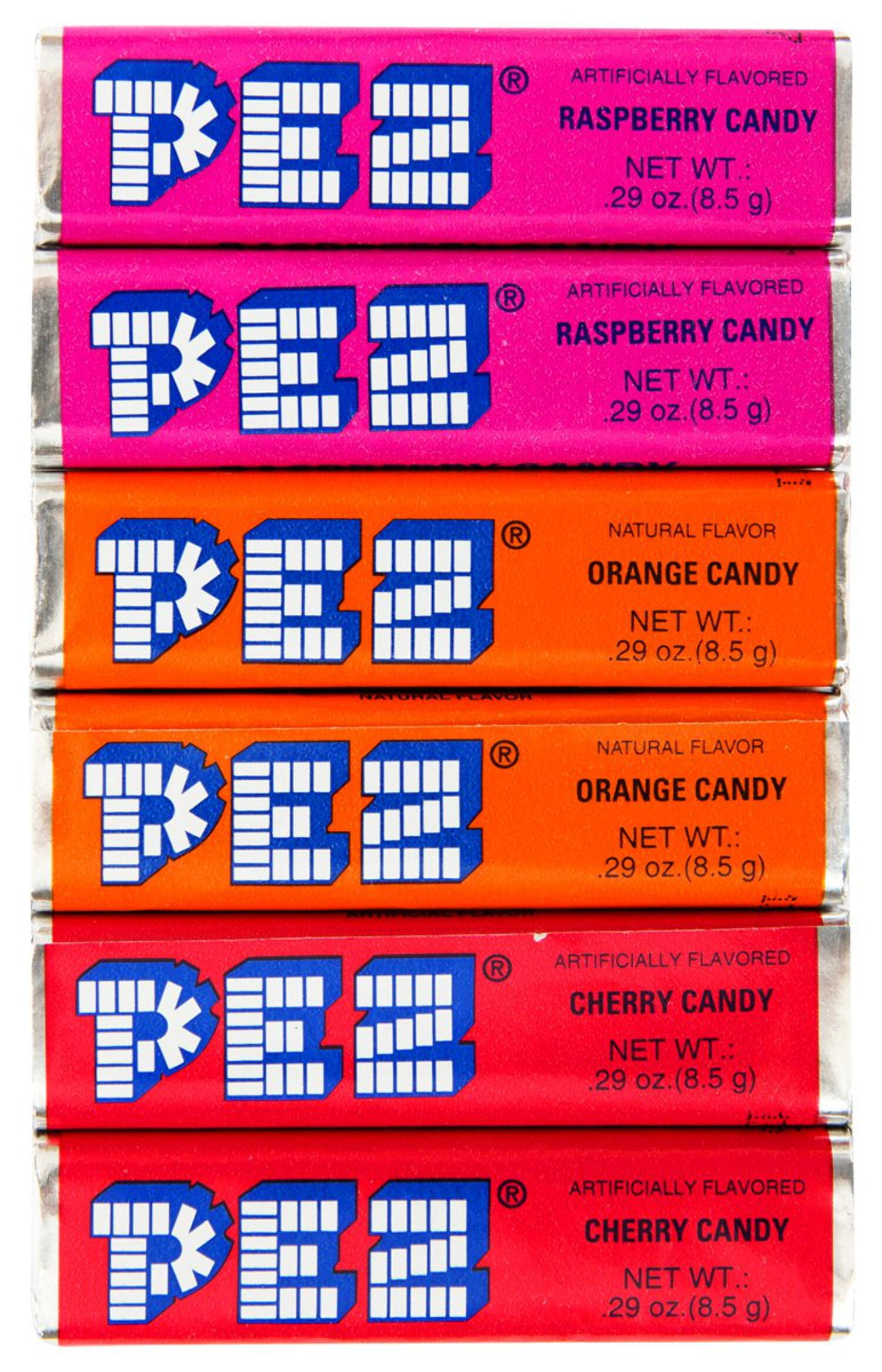 Pez Dispenser Candy Refills, Strawberry, Cherry, & Raspberry Flavors ...