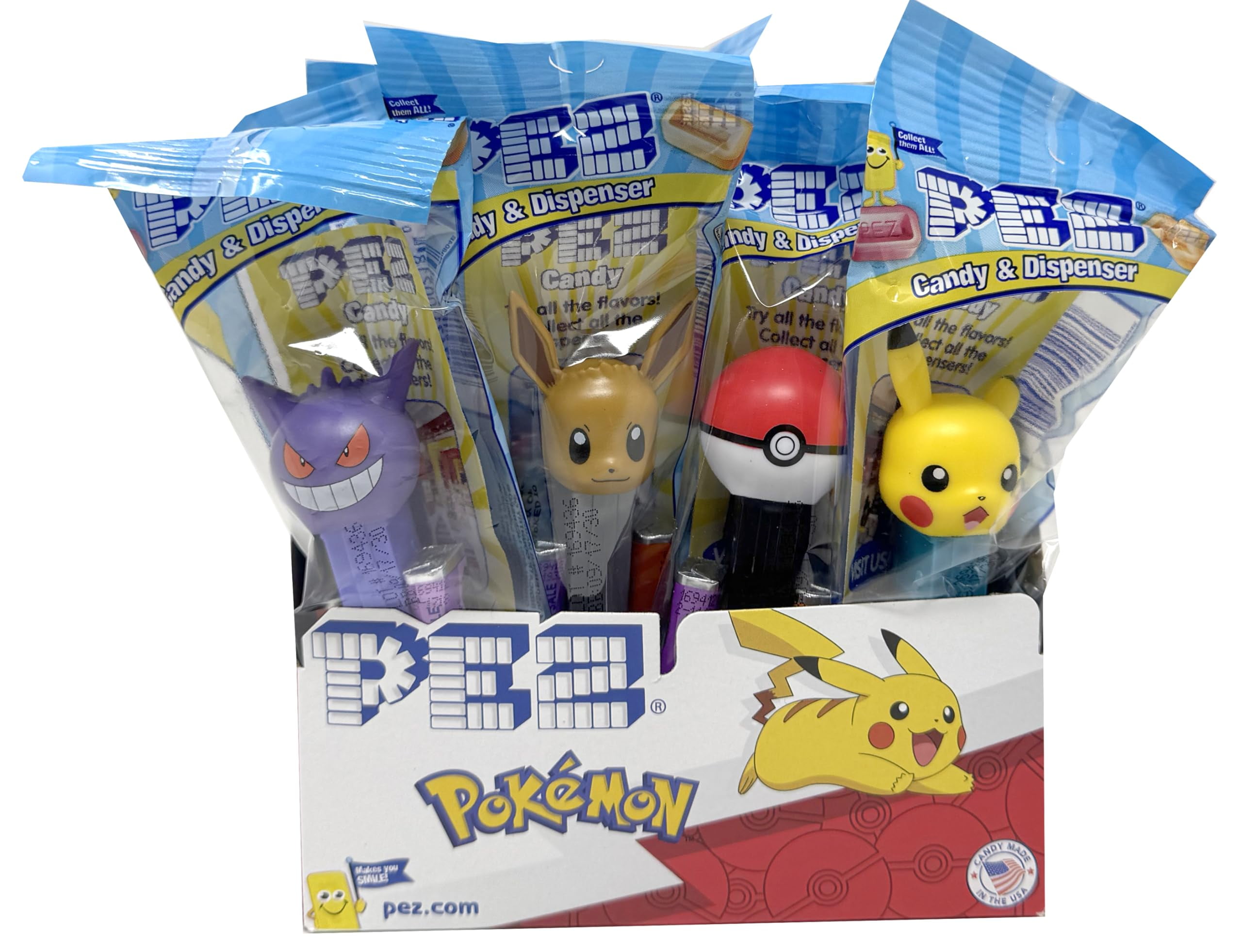 Pez Pokemon Dispensers Individually BCF26 Wrapped Candy, Pokemon Party ...