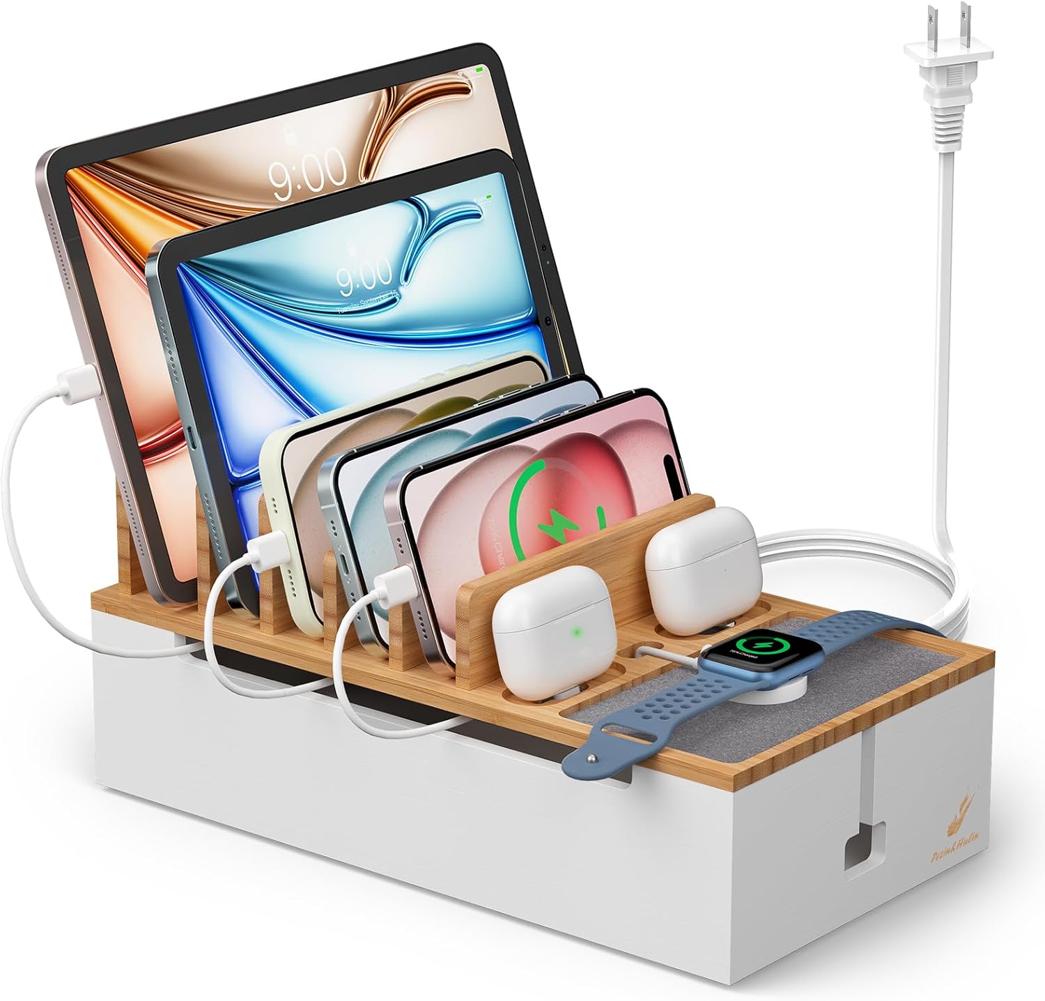 Pezin Hulin Multi Devices Charging Station, with USB Power Adapter HUB ...
