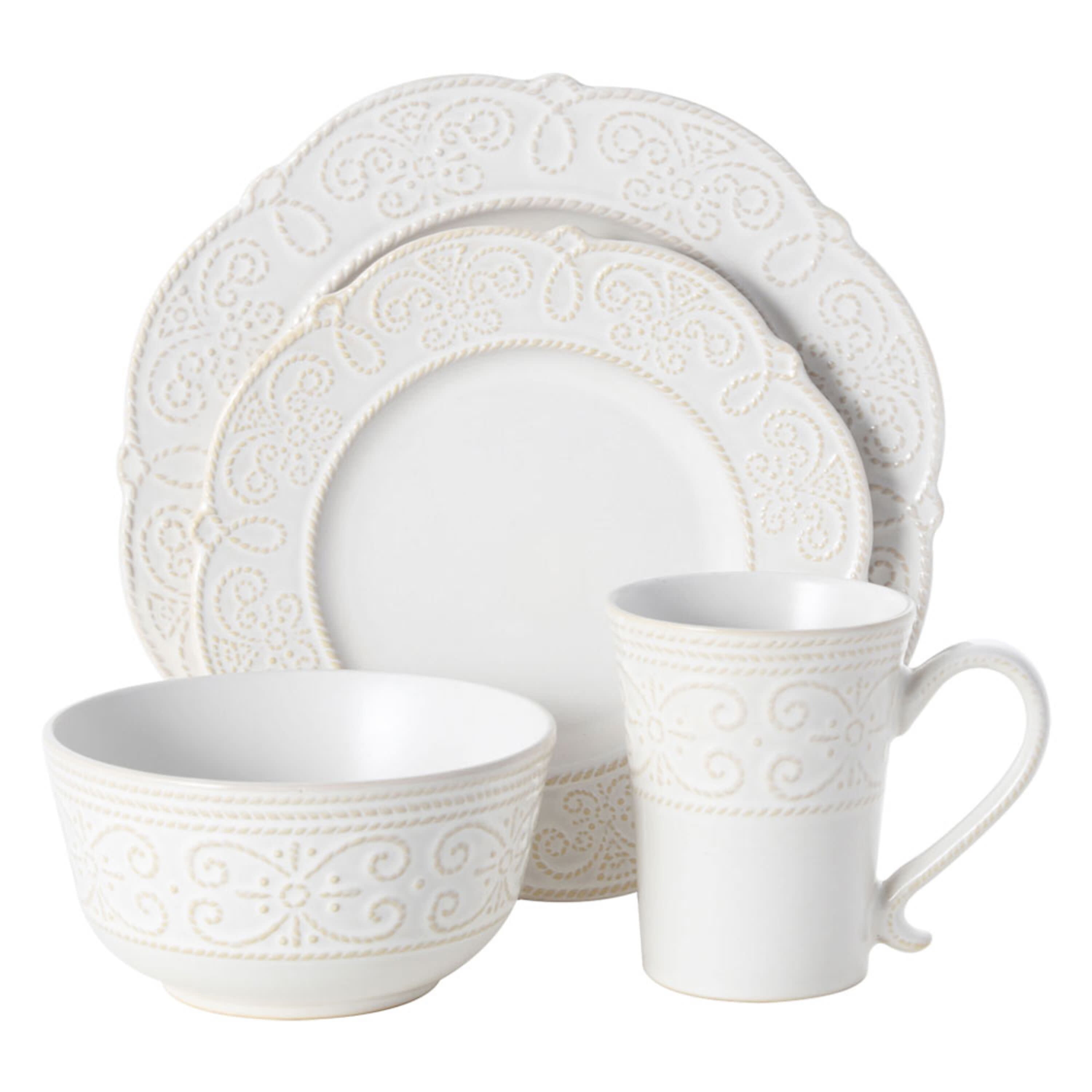 Pfaltzgraff® Abby 16-Piece Dinnerware Set Round White - Walmart.com