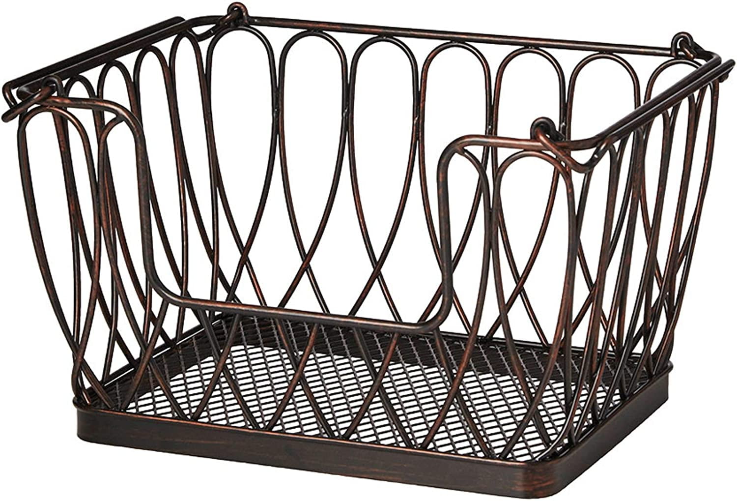 Pfaltzgraff® Basics Metal Loop Stack Wire Basket in Antique Black ...