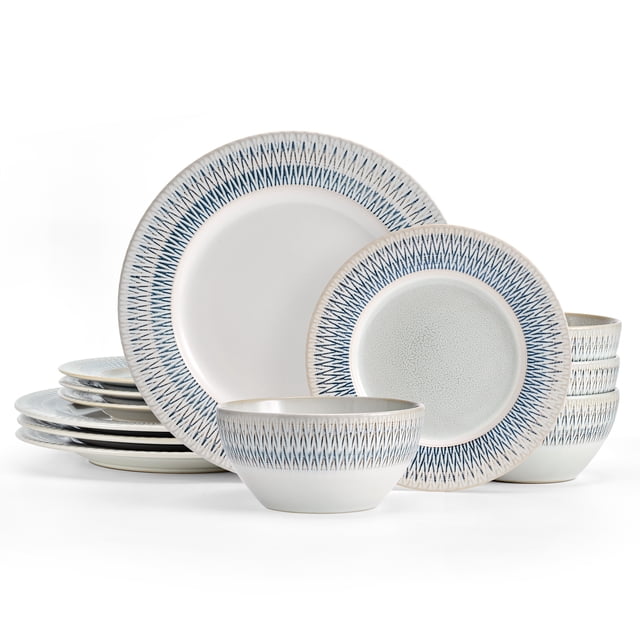 Pfaltzgraff Casey 12 Piece Stoneware Dinnerware Set White - Walmart.com