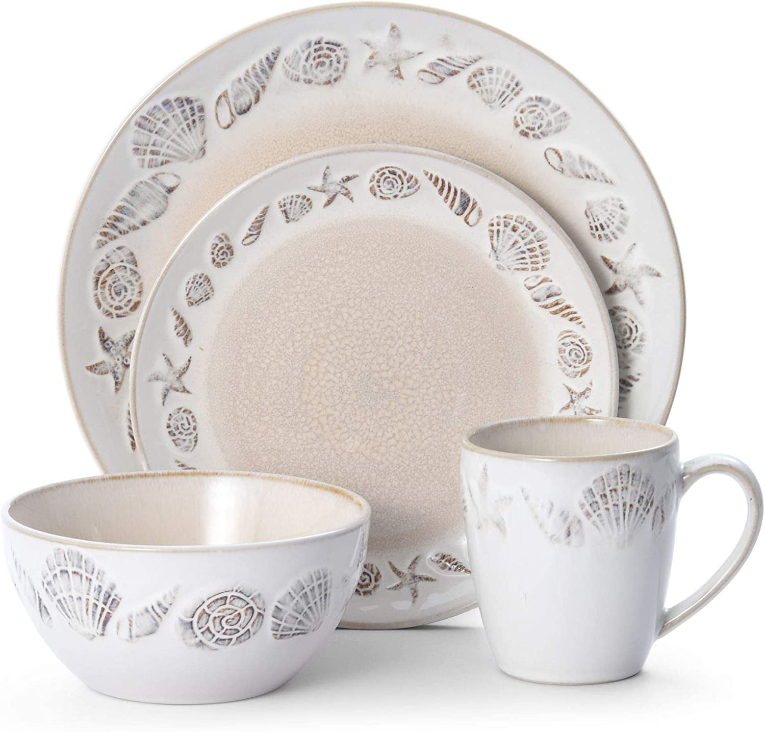 Pfaltzgraff Panama 16-Piece Dinnerware Set, Beige - Walmart.com