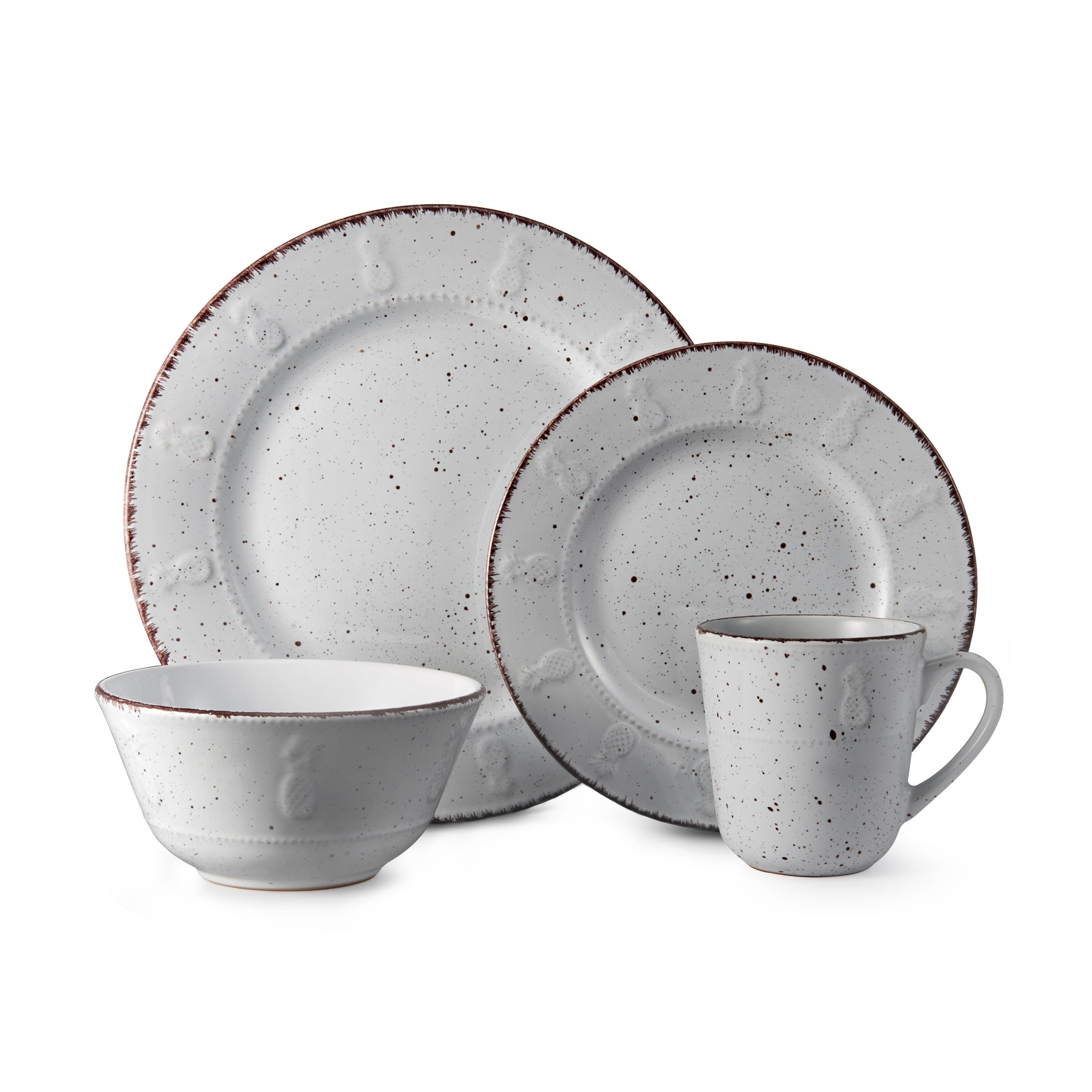 Pfaltzgraff® Pineapple White Stoneware 16-Piece Dinnerware Set ...