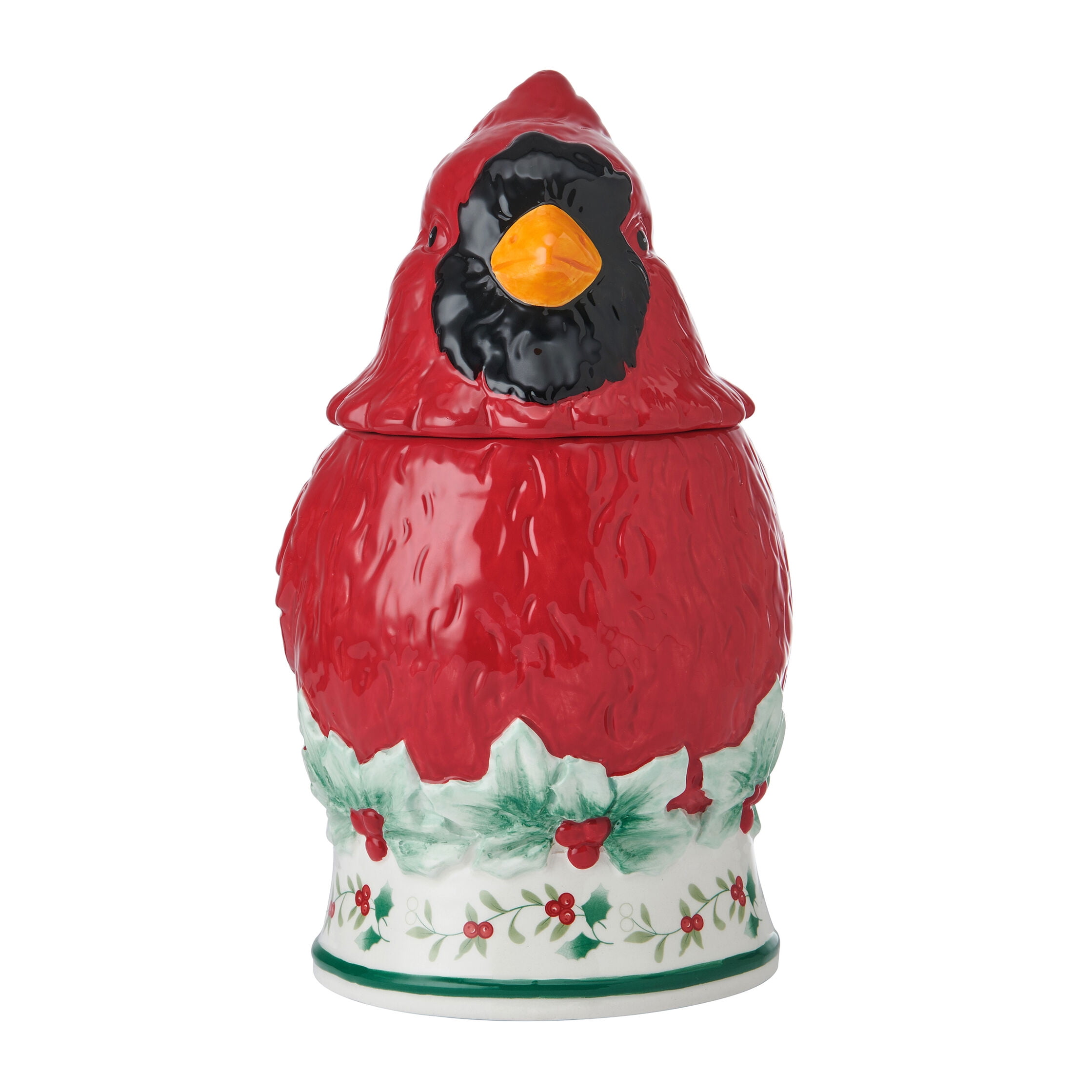 Pfaltzgraff Winterberry Cardinal 10 in Cookie Jar - Walmart.com