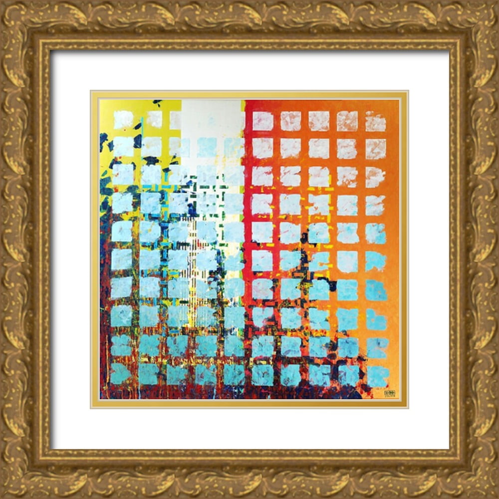 Pfeiffer, H.M. 26x26 Gold Ornate Wood Framed with Double Matting Museum ...