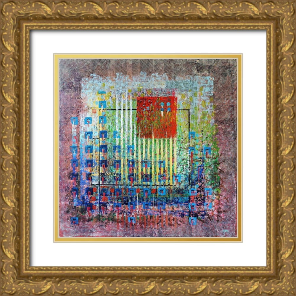 Pfeiffer, H.M. 26x26 Gold Ornate Wood Framed with Double Matting Museum ...