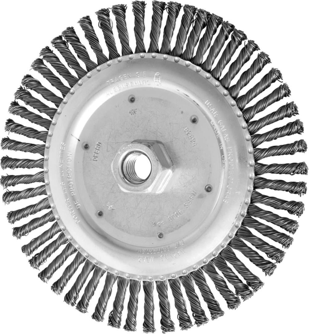 Pferd 6 7/8" Stringer Bead Knot Wheel .020 Cs Wire 5/8-11 Thread 56 ...