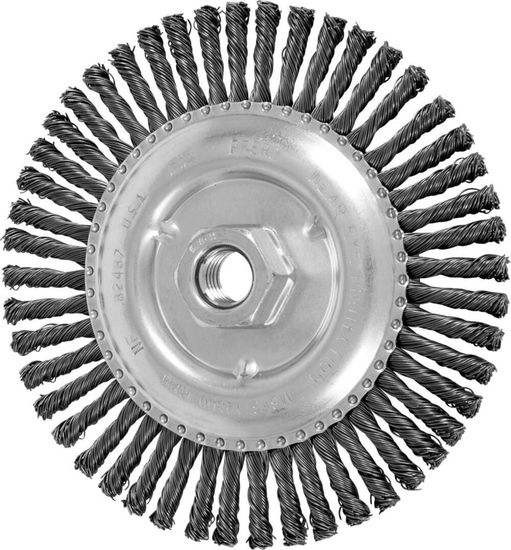 Pferd 6In Stringer Bead Knot Wheel .020 Cs Wire 5/8-11 Thread 48 Knots ...