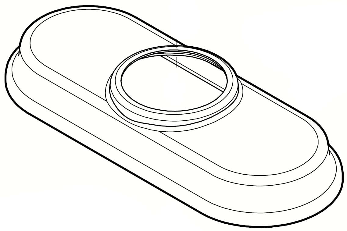 Pfister 961-042 Ashfield Replacement Escutcheon - Chrome - Walmart.com