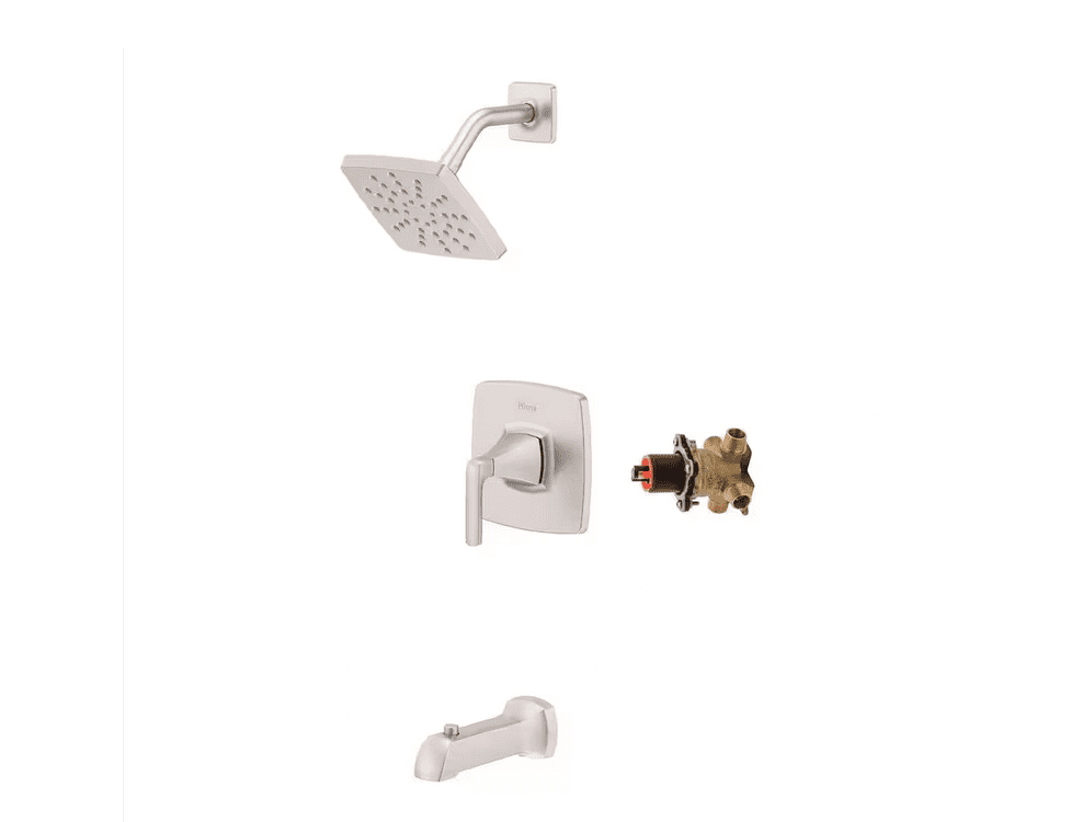Pfister Bruxie 1-Handle 1-Spray Tub and Shower Faucet in Spot Defense ...