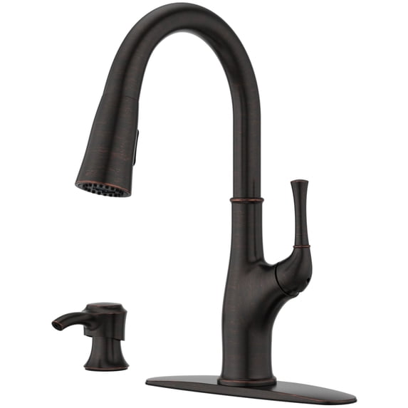 Pfister F-529-7Aw Alderwood 1.8 GPM Single Hole Pull Down Kitchen ...