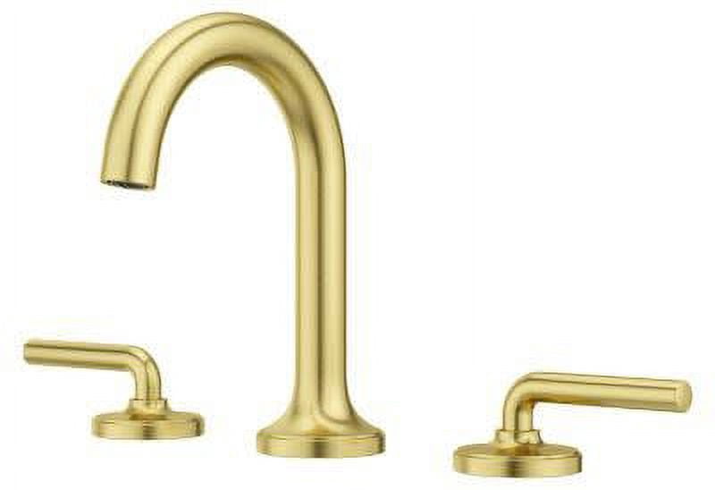 Pfister Tenet Widespread Bathroom Faucet, Gold Finish, Dual Lever ...