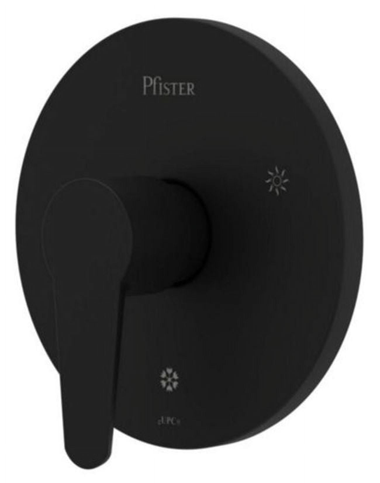 Pfister R89-040 Pfirst Modern Pressure Balanced Valve Trim Only - Black ...