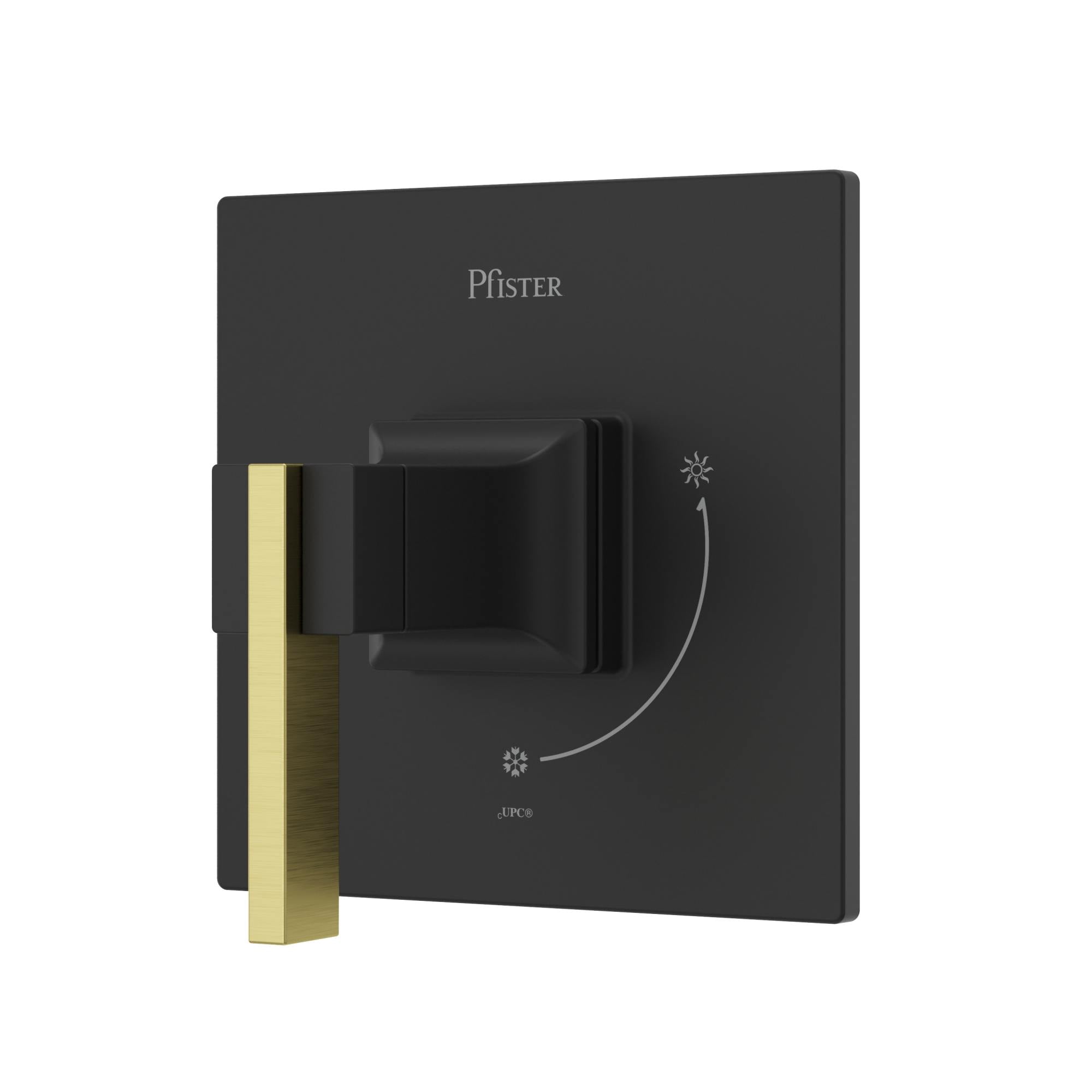 Pfister R89-1Vrv Verve Pressure Balanced Valve Trim Only - Black ...