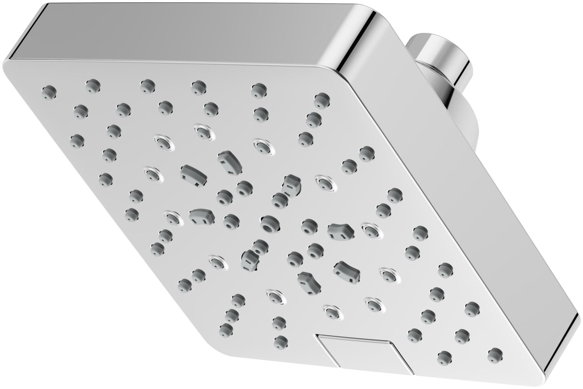 Pfister Ush-51Shw Modern Square 1.75 GPM Multi Function Shower Head - Chrome - Walmart.com